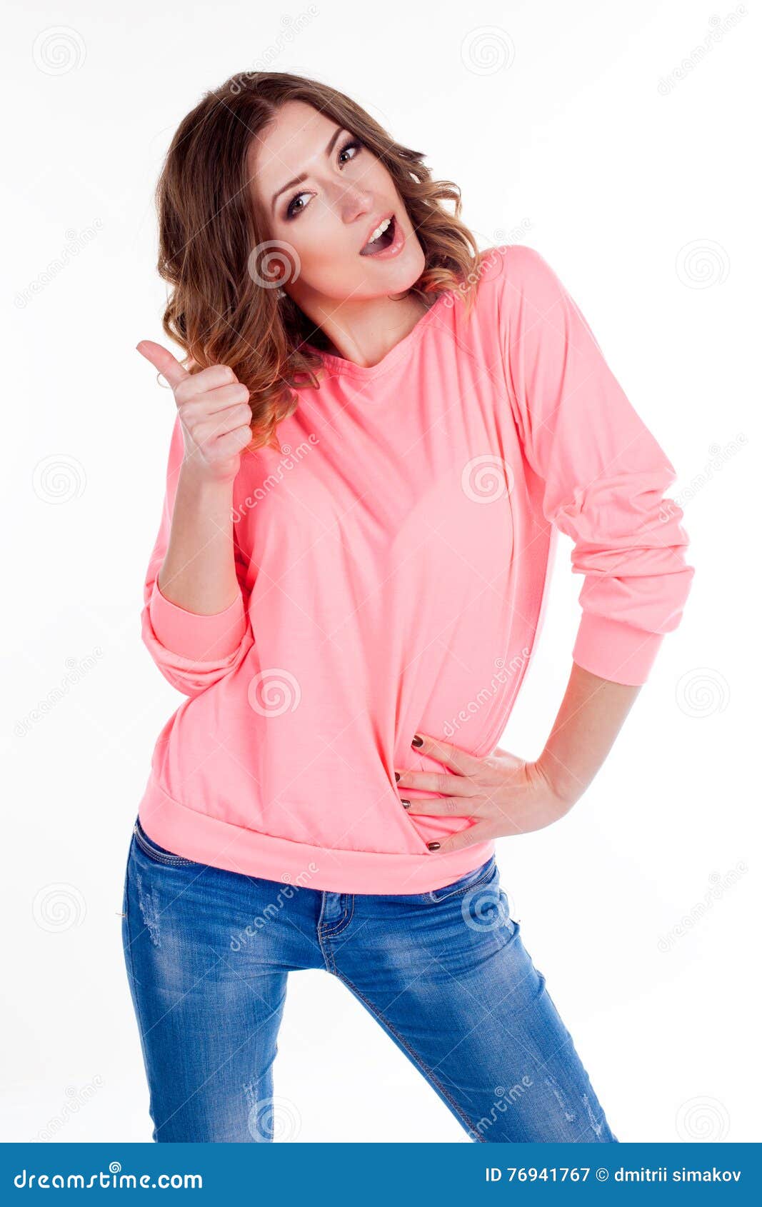Girl shows good class stock image. Image of document - 76941767