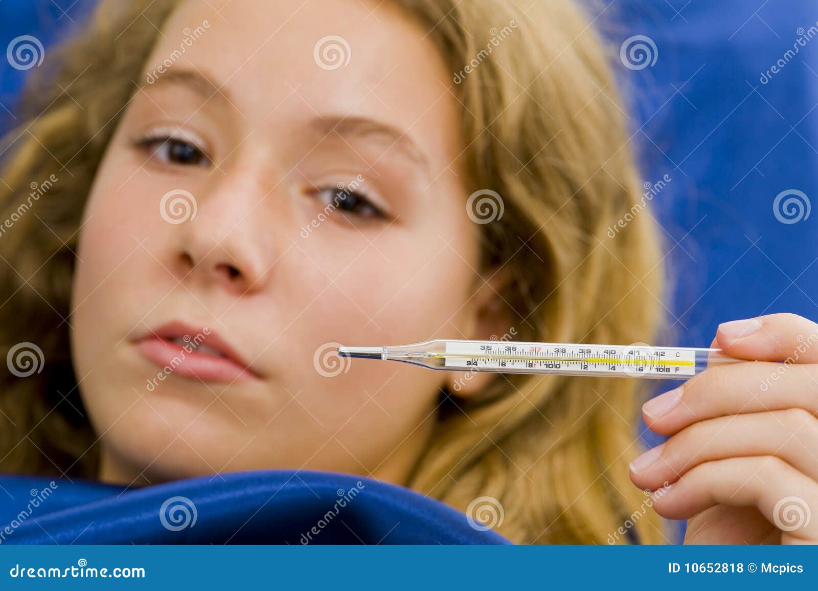 Girl sick in bed stock photo. Image of people, laying - 10652818