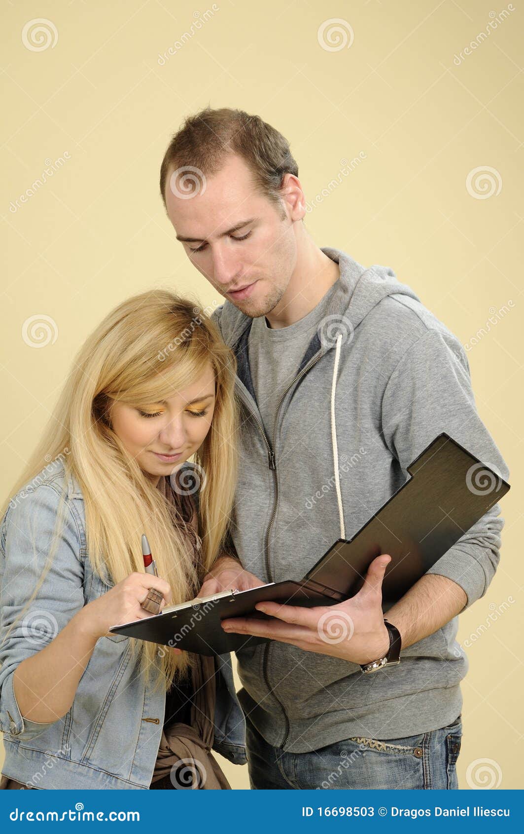 Girl signing contract stock image. Image of contract - 16698503