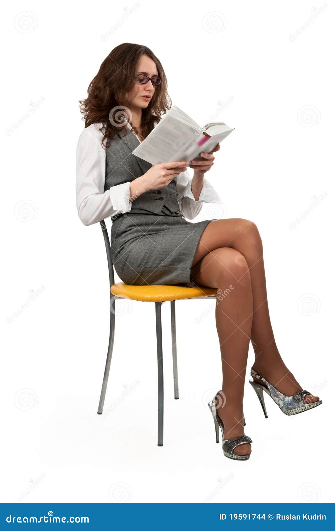 Girl Sitting Reading