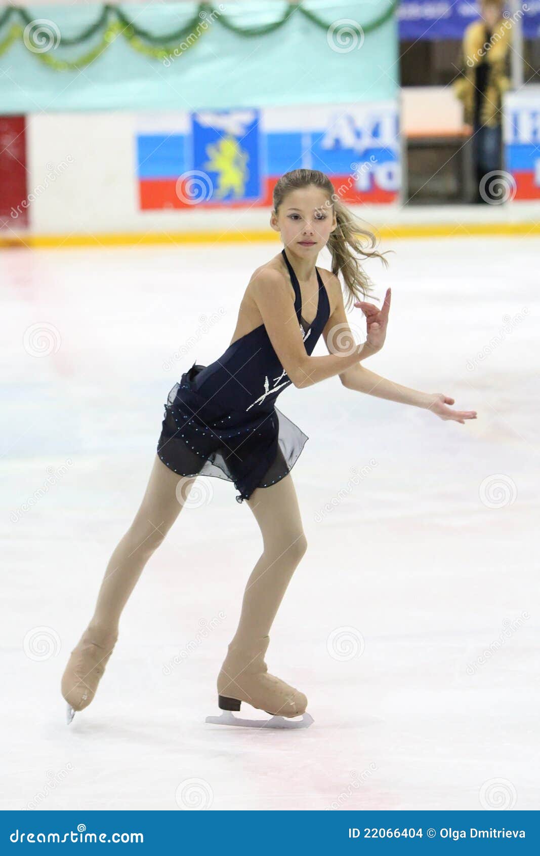 Girl on skate competition editorial stock image. Image of caucasian ...