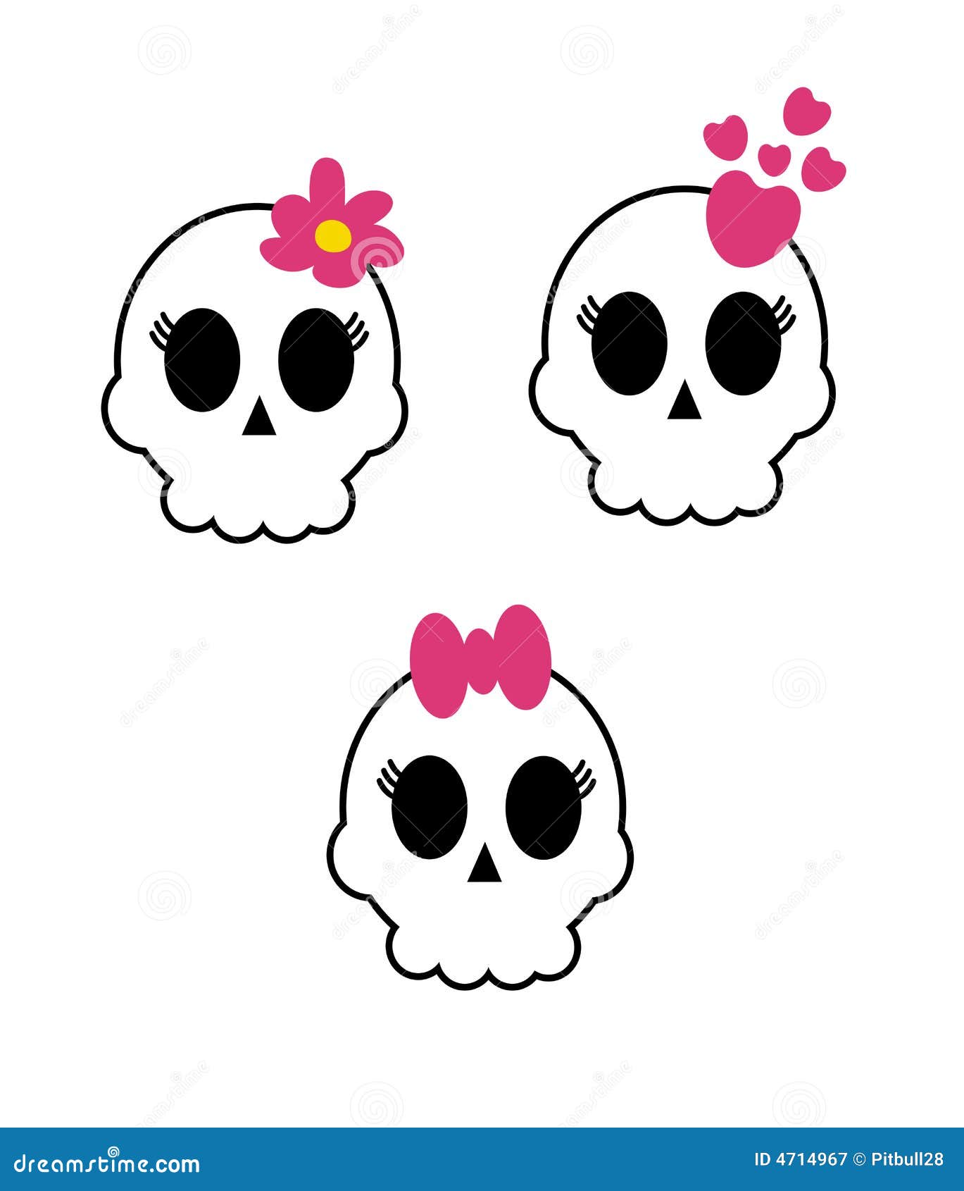 Girl skulls stock illustration. Illustration of gothic - 4714967