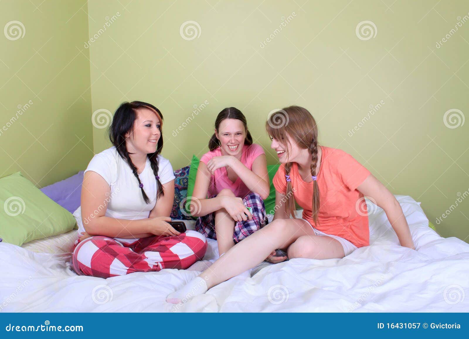 Girl sleepover stock image. Image of comfortable, comfort - 16431057