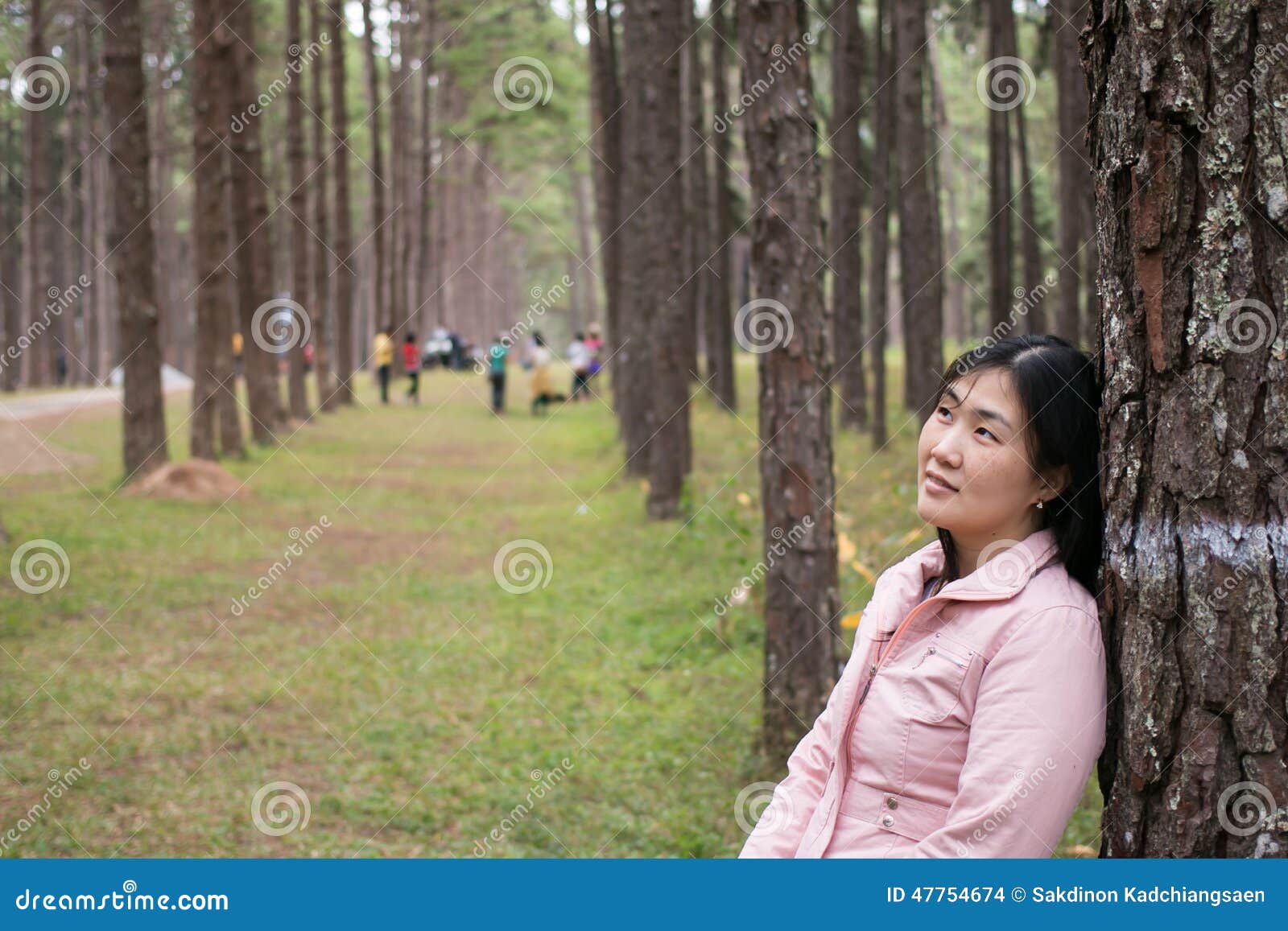 Girl with a smail stock photo. Image of long, natural - 47754674