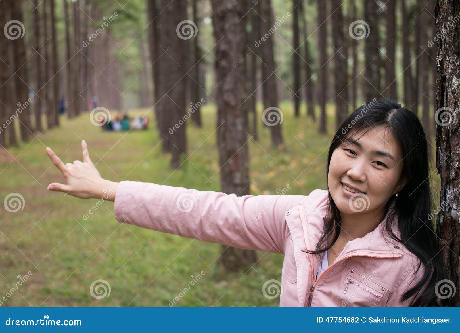 Girl with a smail stock photo. Image of brunette, closeup - 47754682