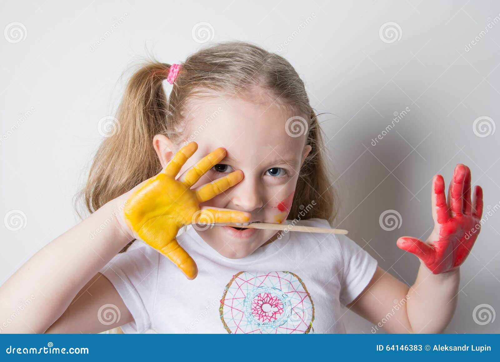 Girl smile and play stock image. Image of youth, playing - 64146383