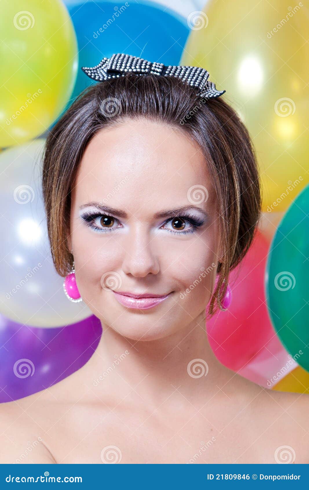 The girl smiles stock photo. Image of cute, celebration - 21809846