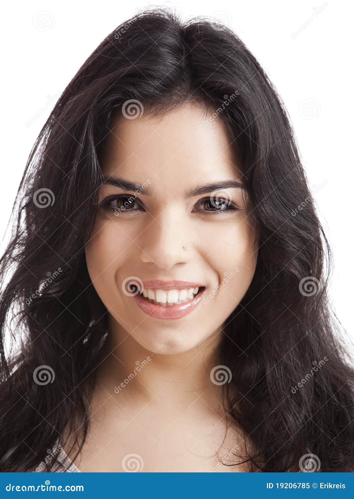 Girl smiling stock image. Image of closeup, look, friendly - 19206785