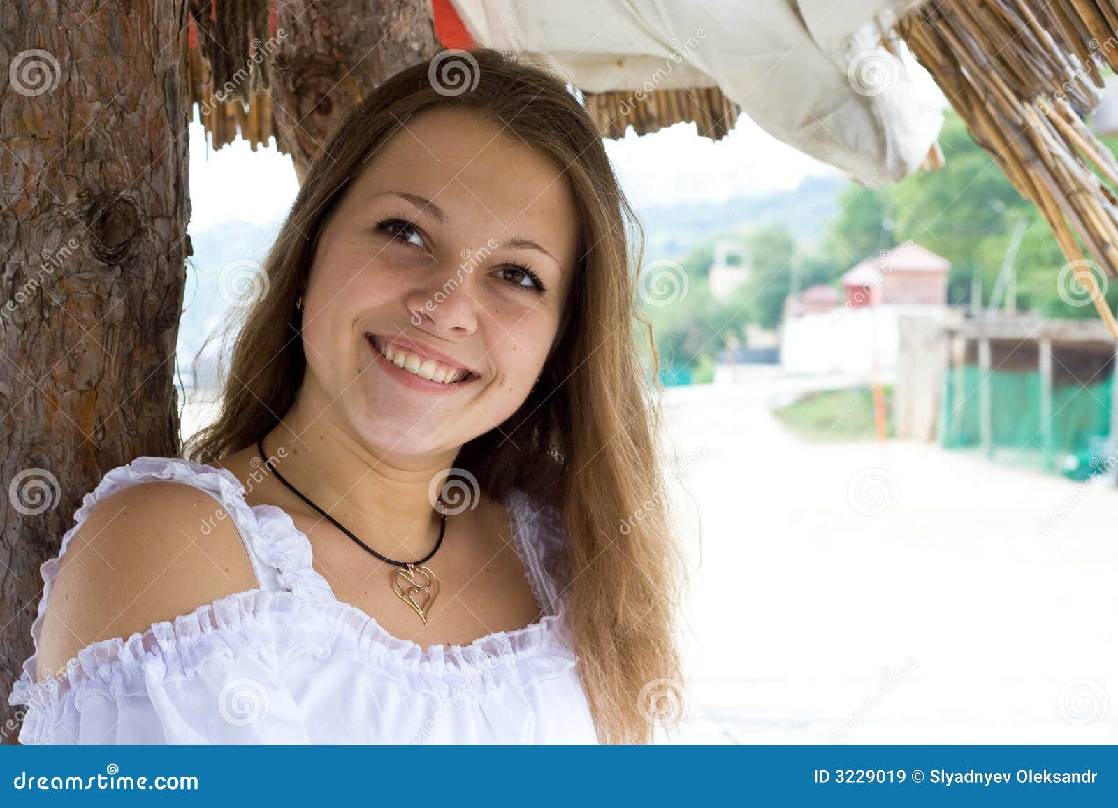 Girl is smiling stock image. Image of lady, crust, female - 3229019