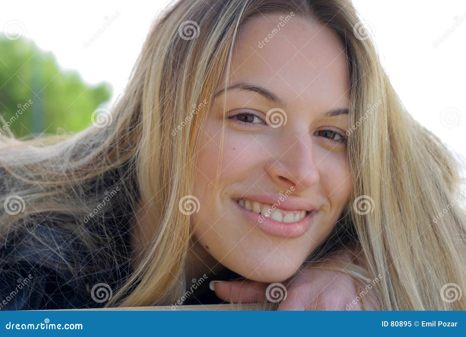 Girl is smiling stock image. Image of gorgeous, good, chick - 80895