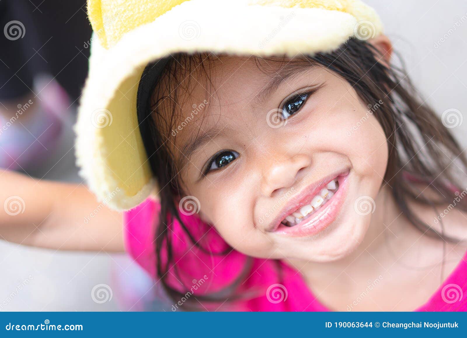 The Girl is Smiling because she is Happy Stock Photo - Image of clothes ...