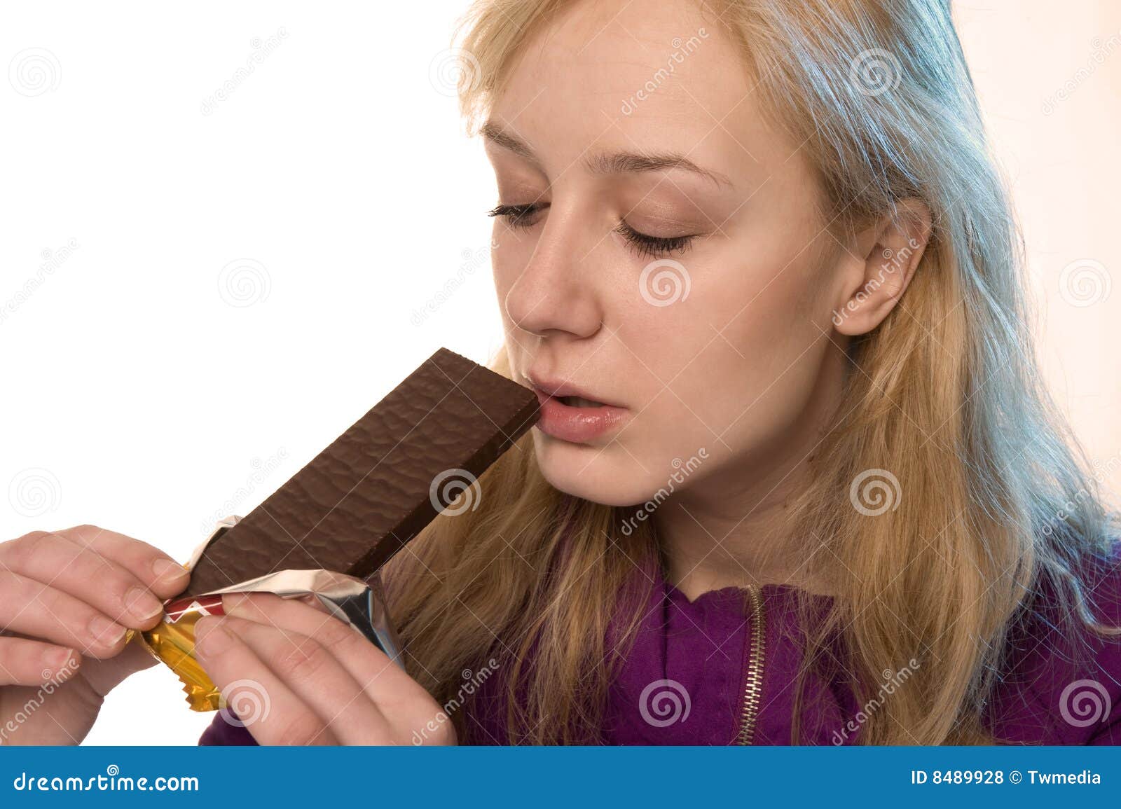 Girl with the snack stock photo. Image of pose, girl, colours - 8489928