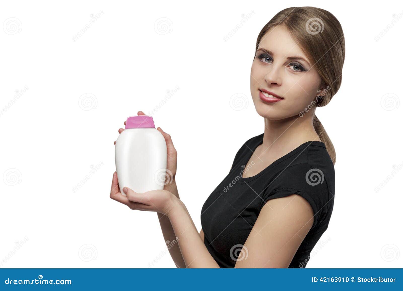 Girl with soap stock photo. Image of aesthetics, body - 42163910