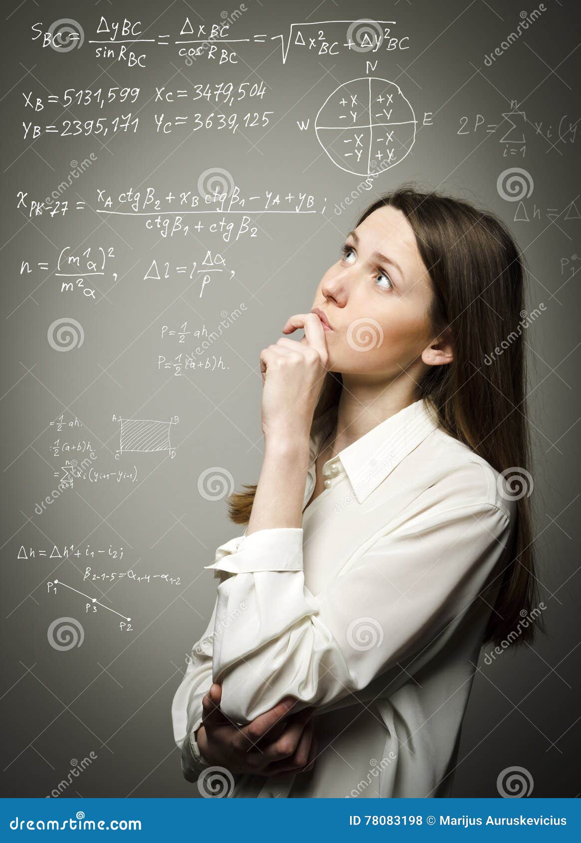 Solving The Equation Royalty-Free Stock Photo | CartoonDealer.com #19902435