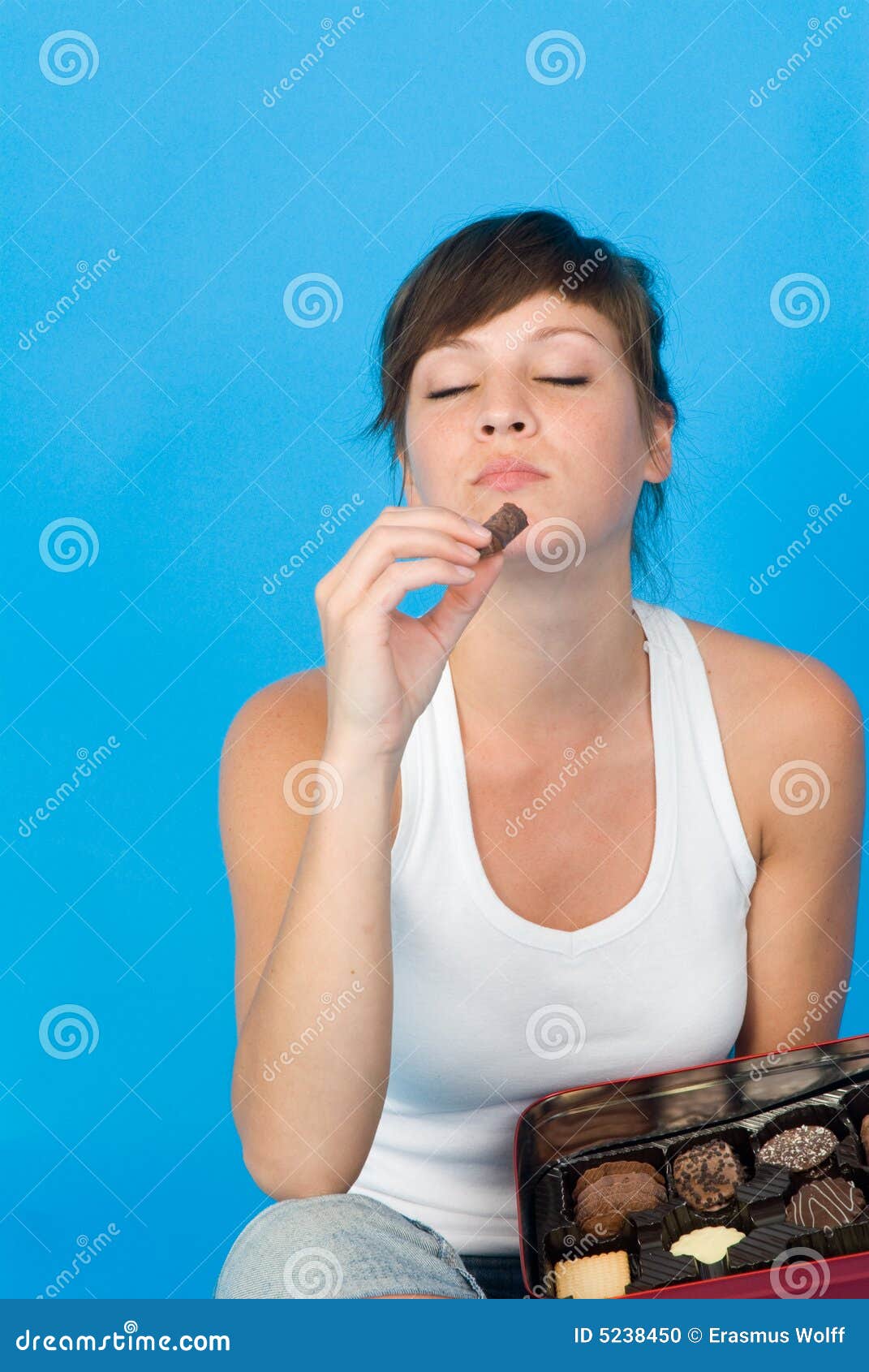 Girl with some sweets stock photo. Image of confection - 5238450