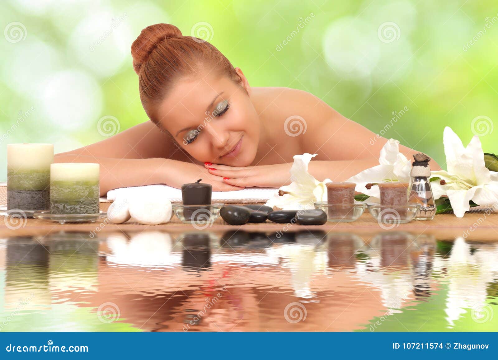 Girl in spa salon stock photo. Image of body, lady, aroma - 107211574