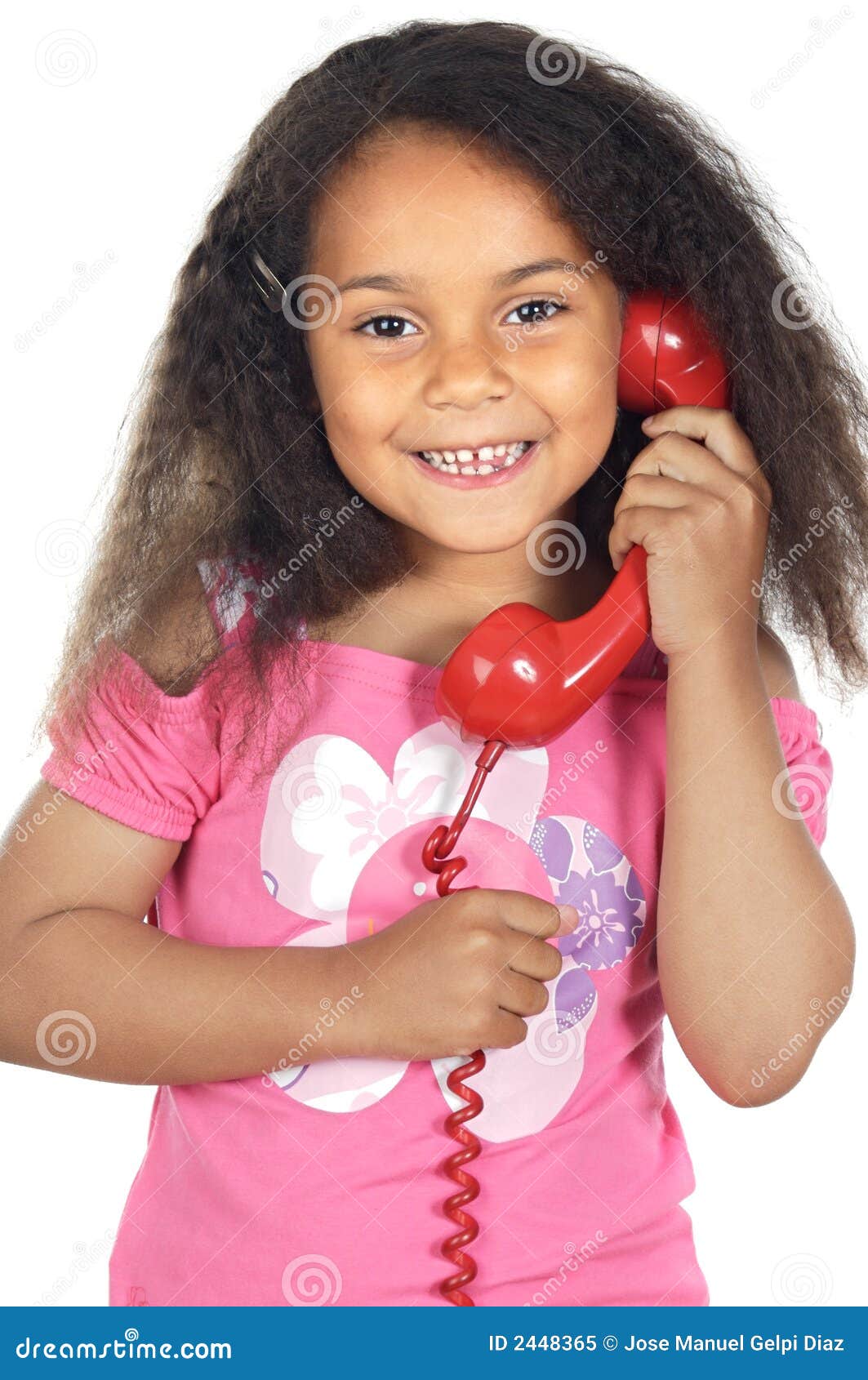 Girl Speaking On The Telephone Royalty-Free Stock Photography ...