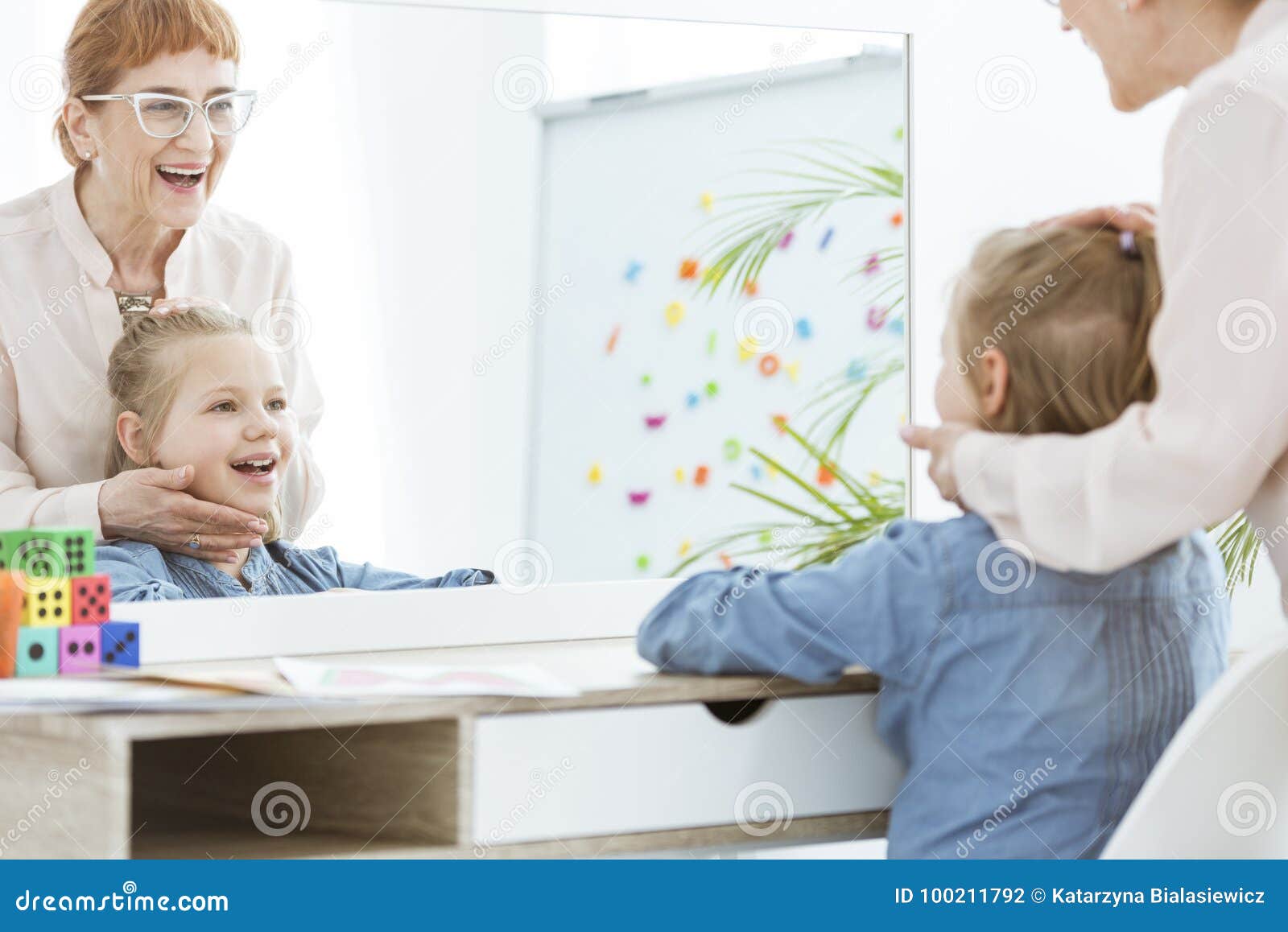 Girl with speech defect stock photo. Image of activities - 100211792