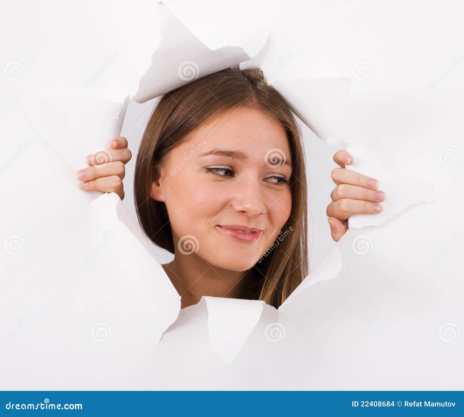 Girl spies stock photo. Image of caucasian, eyeball, secrecy - 22408684