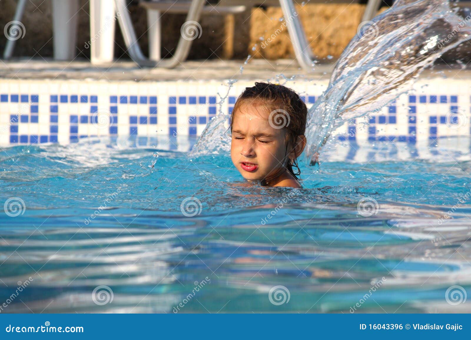 Girl splash stock photo. Image of people, beauty, pretty - 16043396