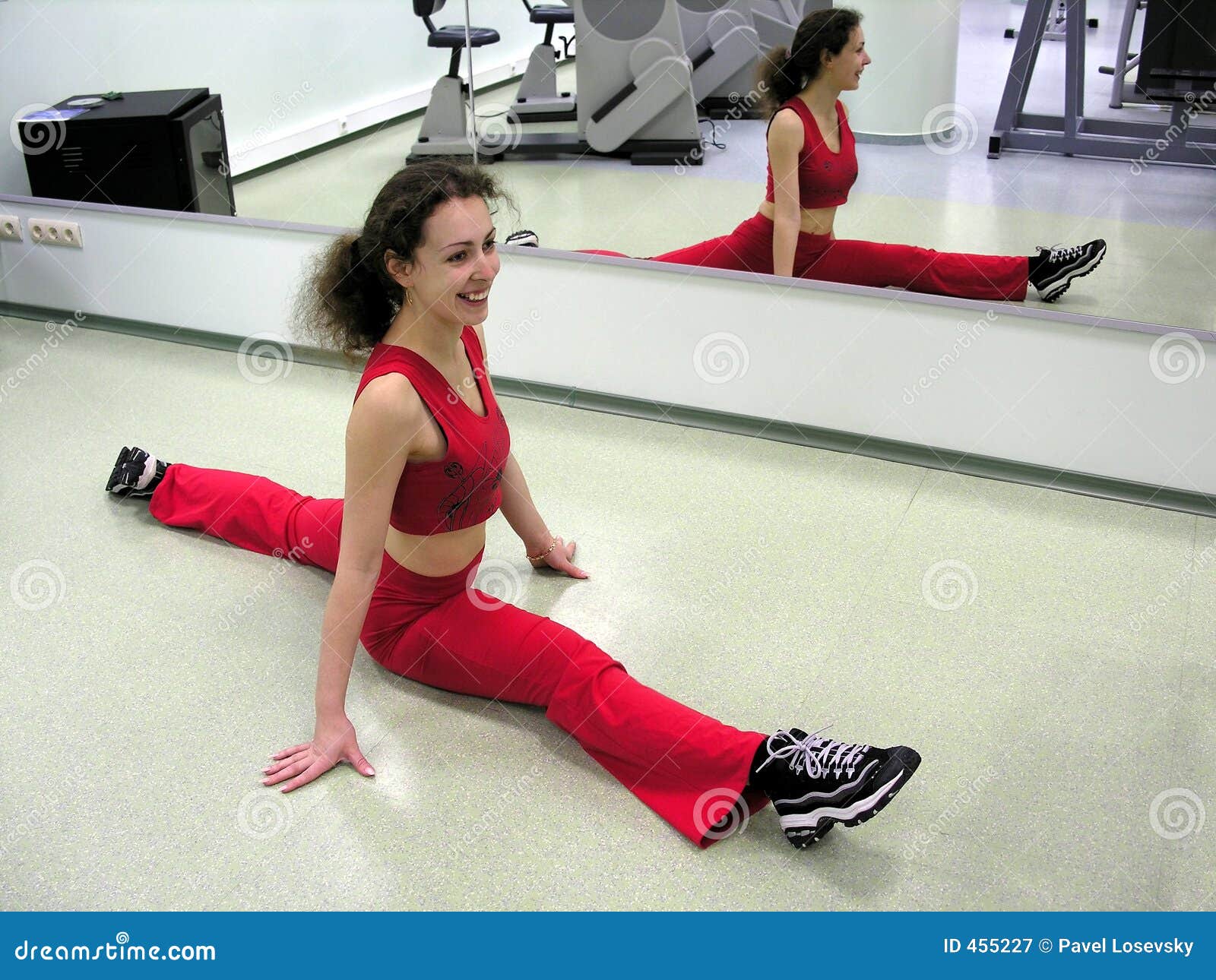 Girl. splits. stock image. Image of girl, fitness, rubber - 455227