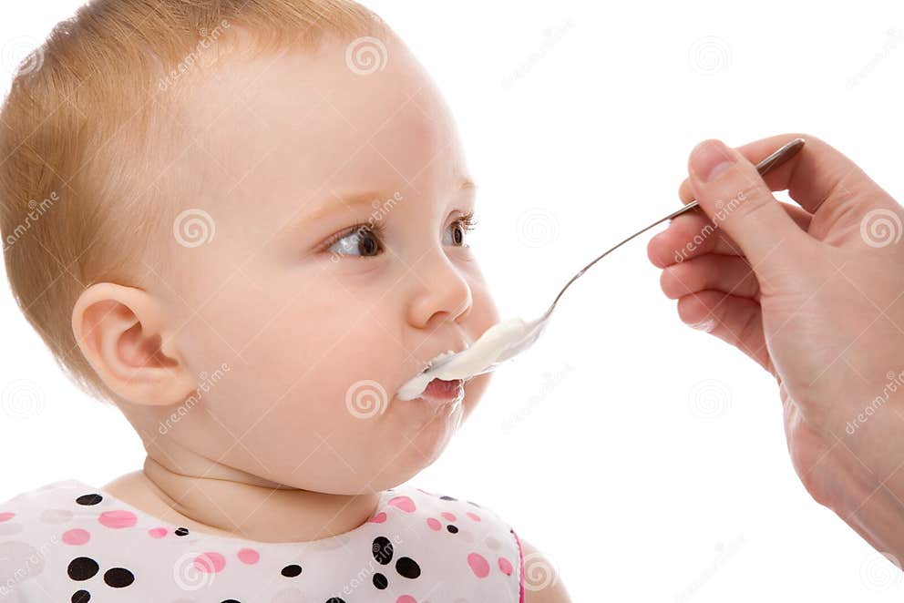 Girl with spoon stock photo. Image of girl, love, isolated - 15750642