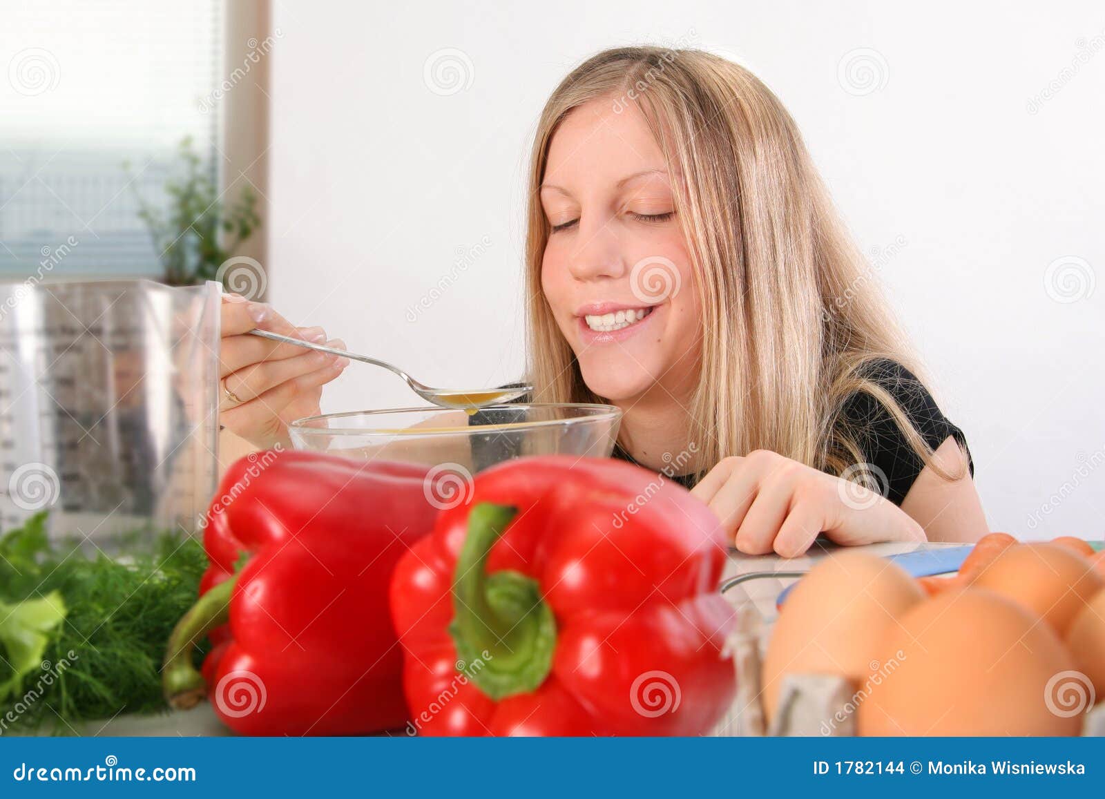 Girl With Spoon Picture. Image: 1782144