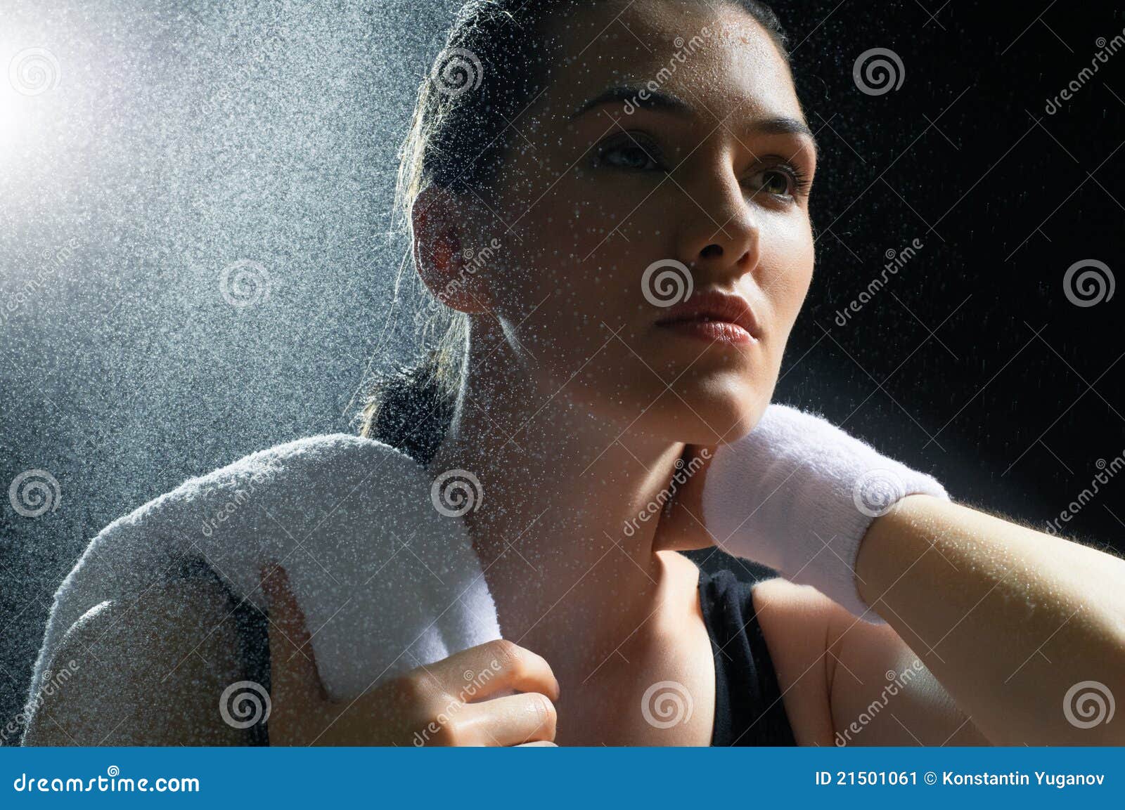 Girl in sport stock image. Image of skin, rest, training - 21501061