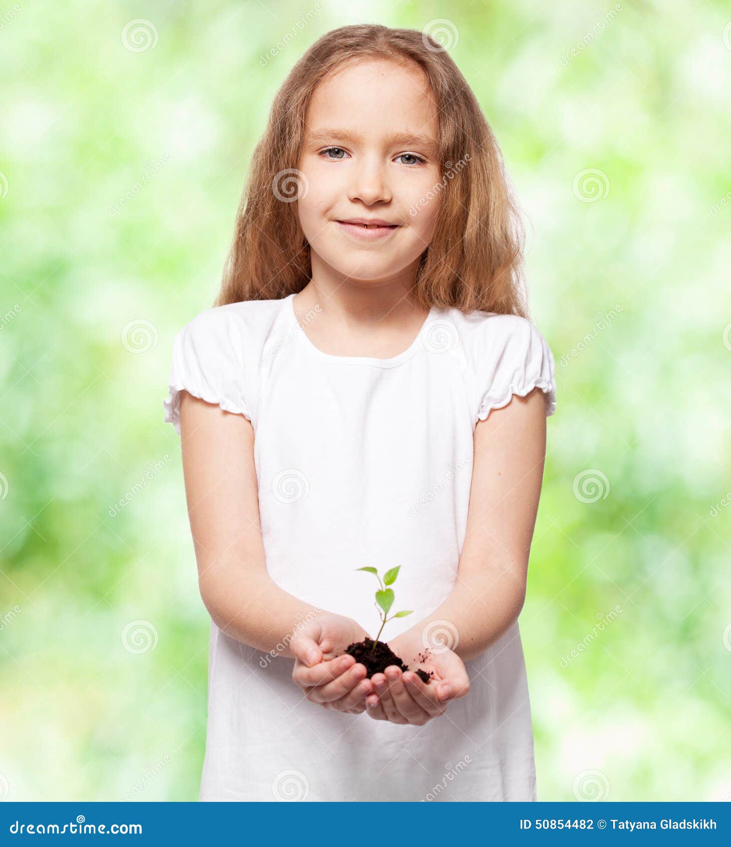 Girl with sprout stock photo. Image of metaphors, lifestyle - 50854482
