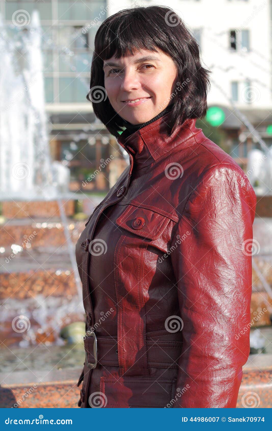 Girl on the square stock image. Image of brunette, people - 44986007