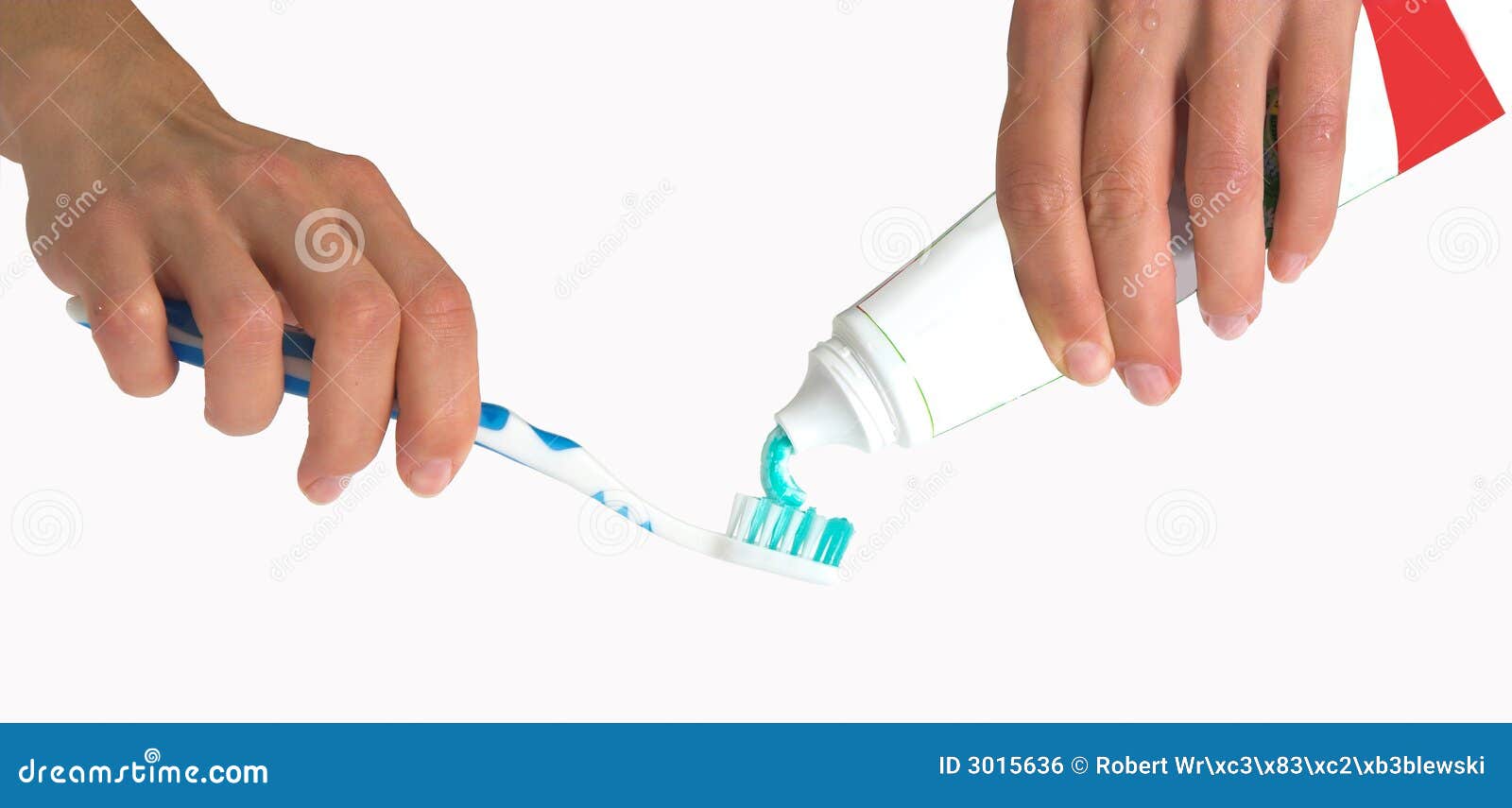 Girl Squeezing Toothpaste on a Stock Photo - Image of dental, tooth ...