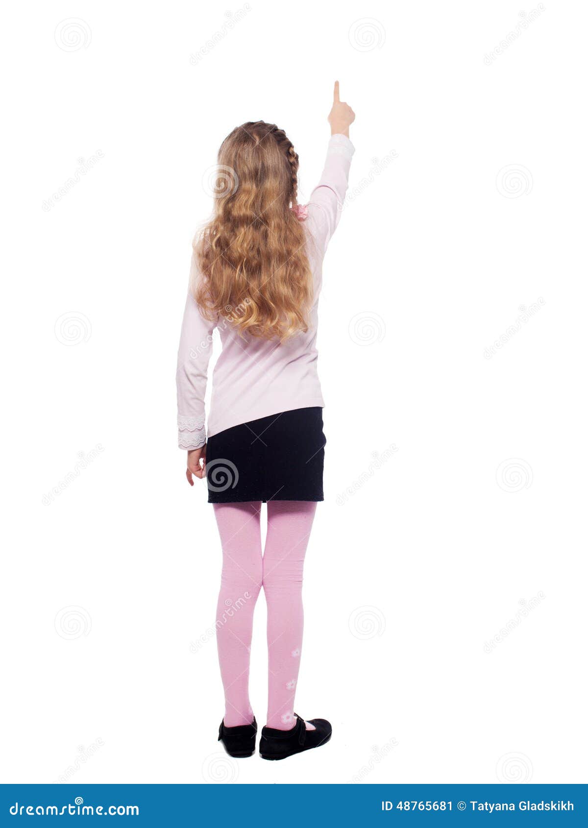 Girl standing back stock image. Image of people, school - 48765681