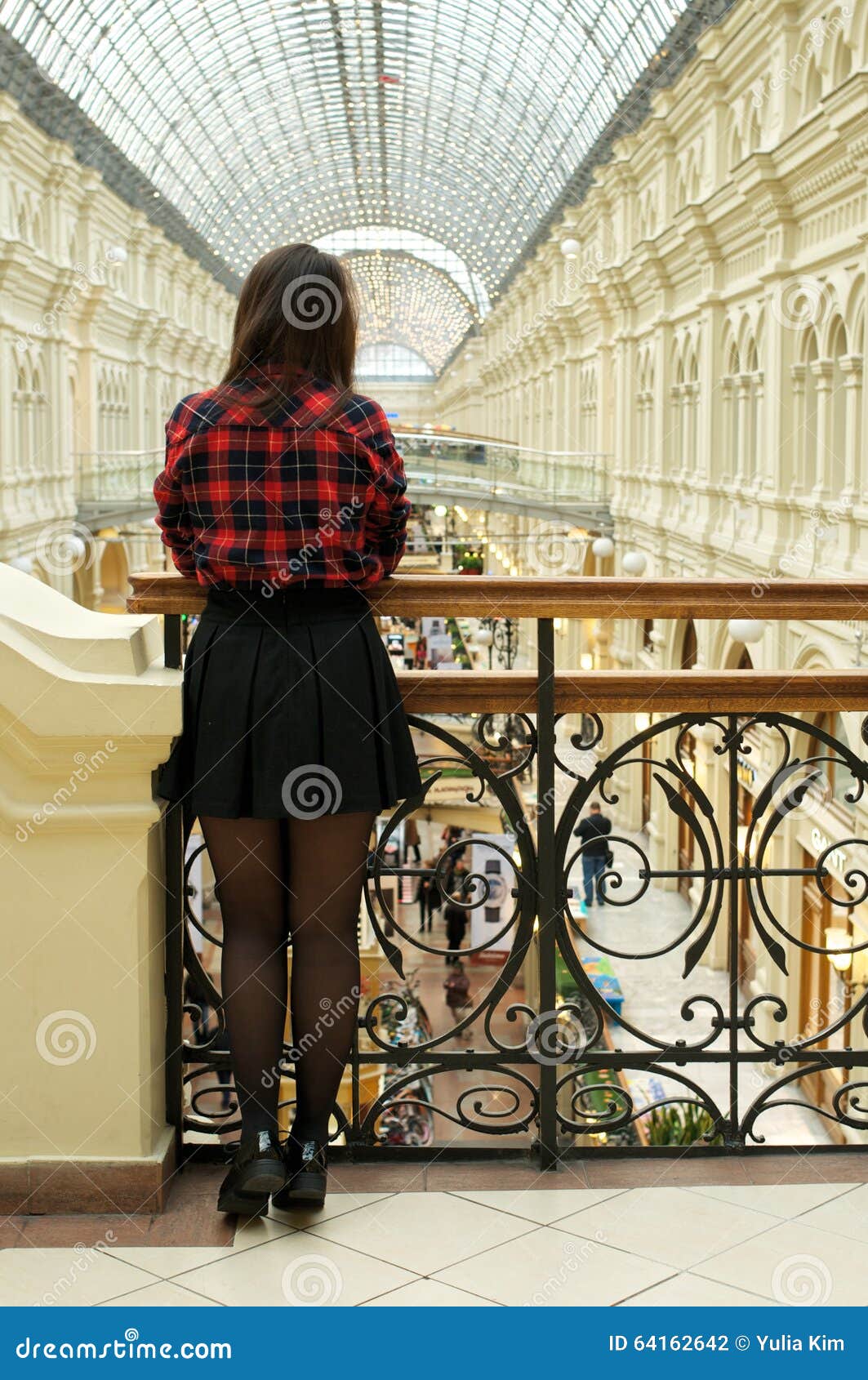 Girl Standing with Back To the Camera Stock Photo - Image of decor ...
