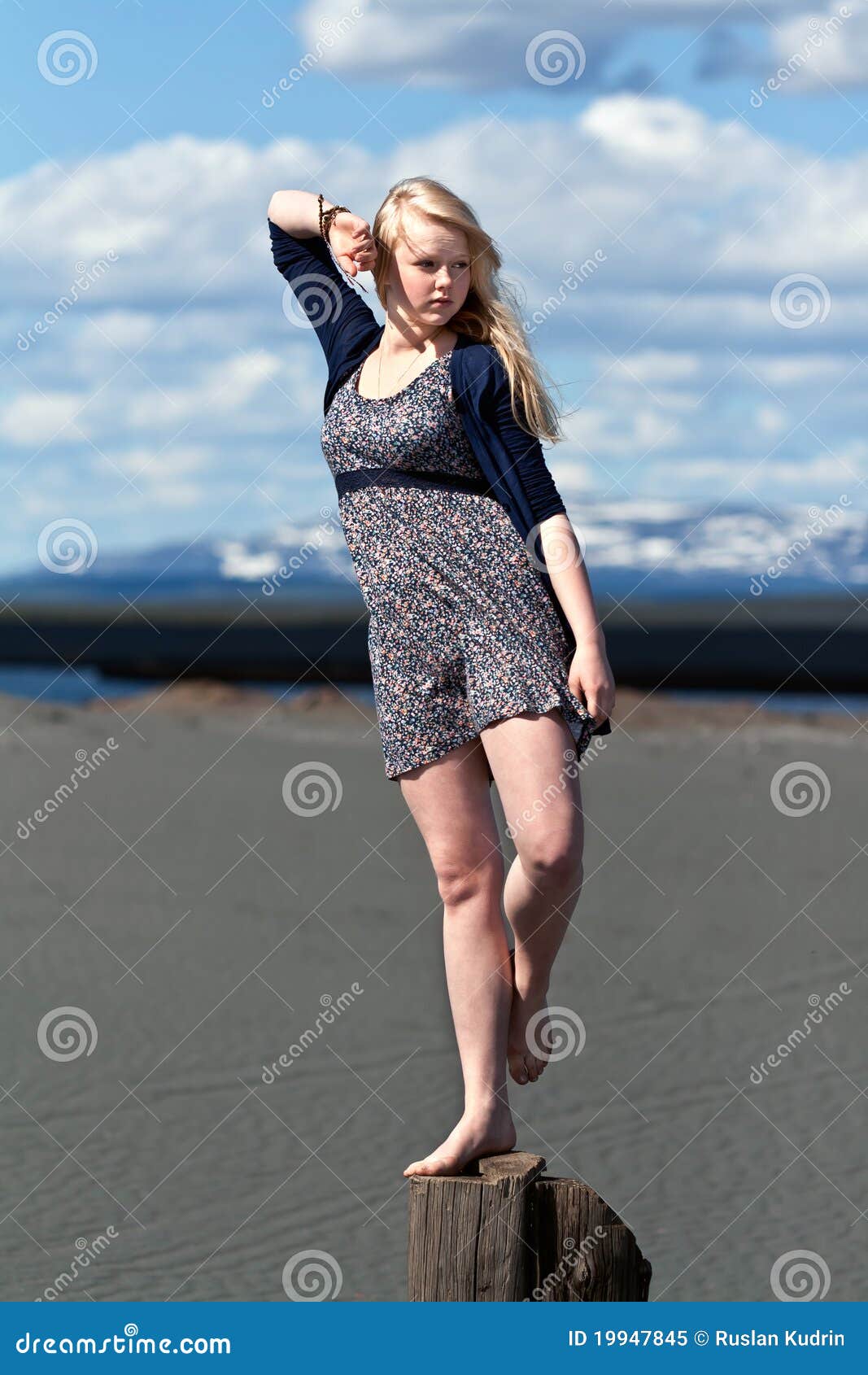 Girl standing on one leg stock image. Image of lifestyles - 19947845