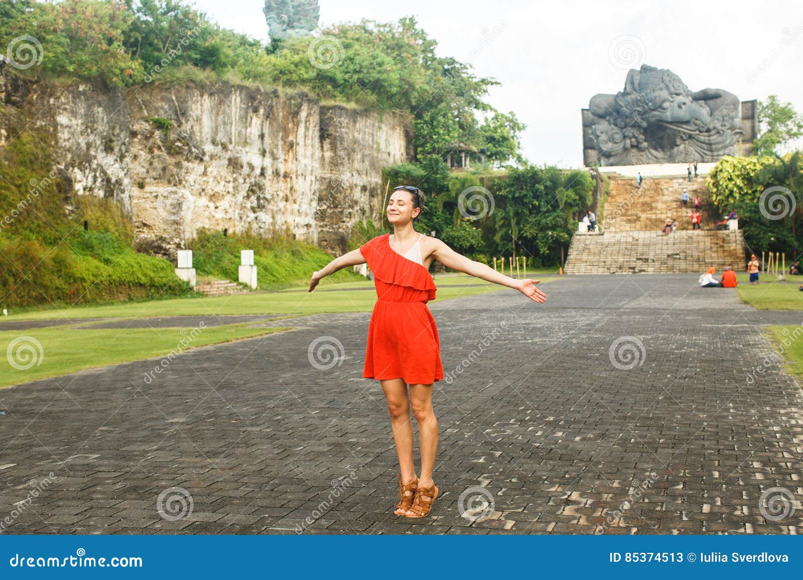 Girl Standing Pose Inspired Rocks Stock Photos - Free & Royalty-Free ...