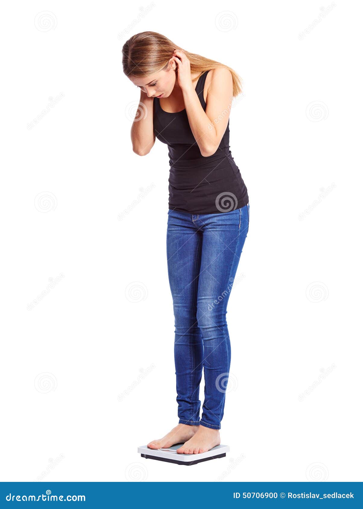 Girl Standing Surprised