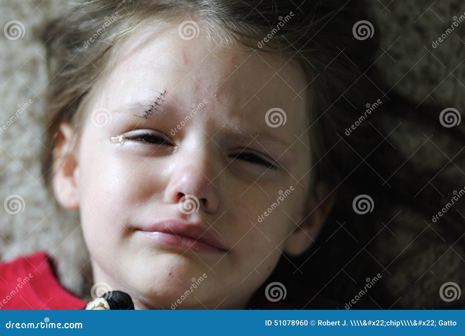 Ouch That Bad. Girl Cringe From Something Painful Or Disturbing ...