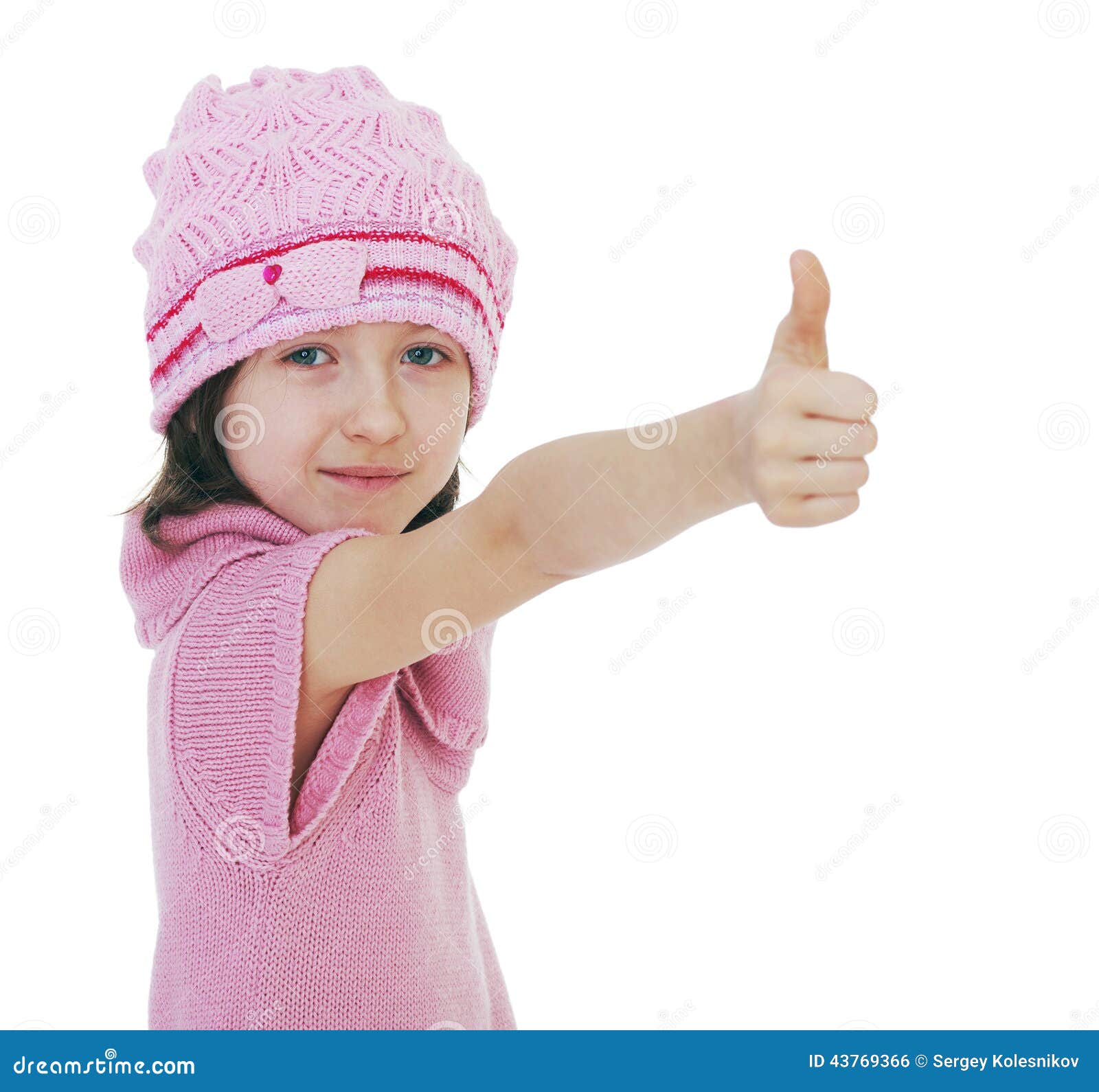Girl Stretched Out in Front of a Hand Stock Photo - Image of gift ...