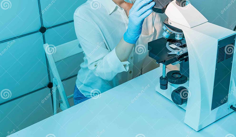 Girl Student at Genetics Laboratory Stock Image - Image of hospital ...