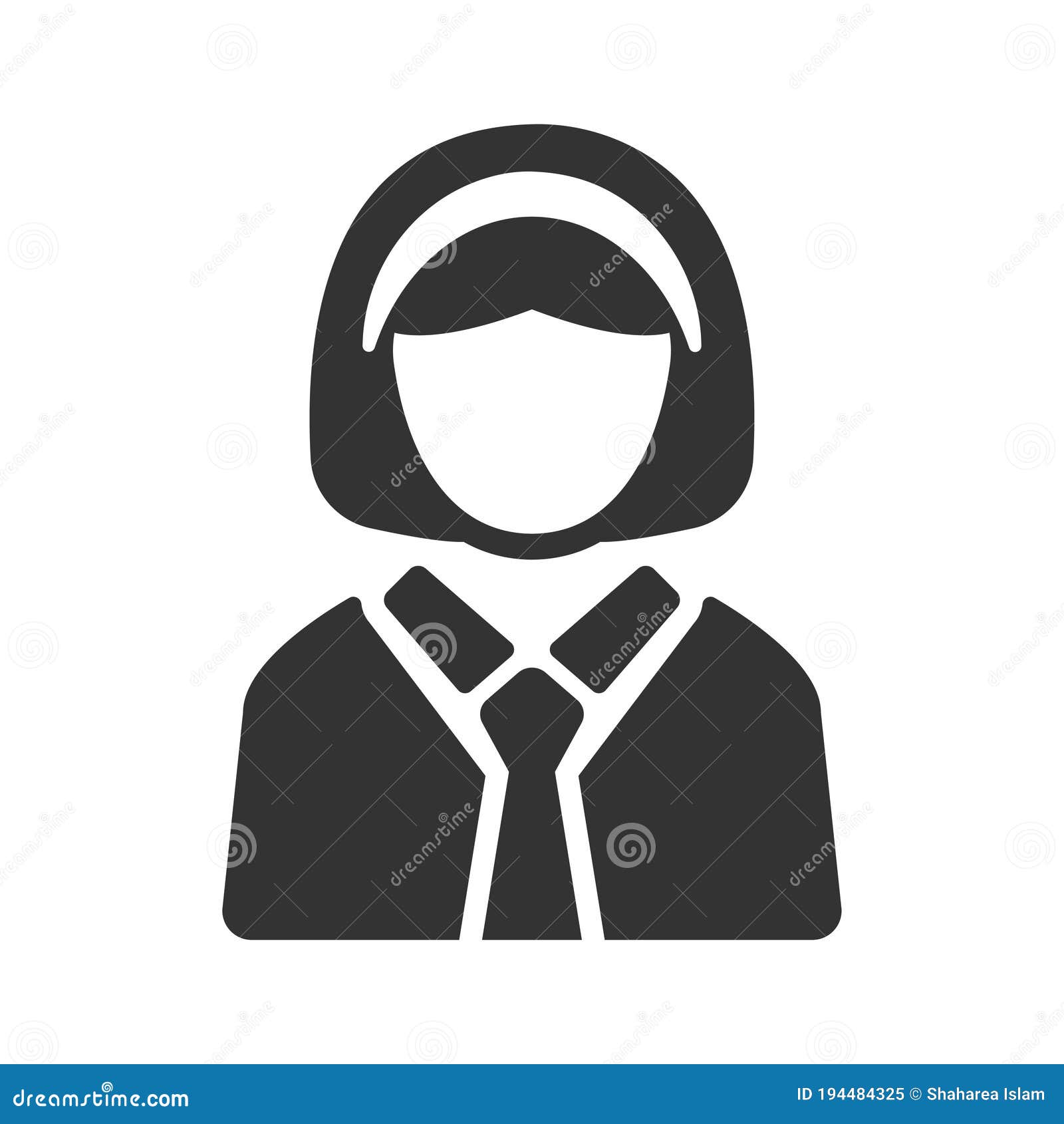 Girl, student icon stock vector. Illustration of beautiful - 194484325