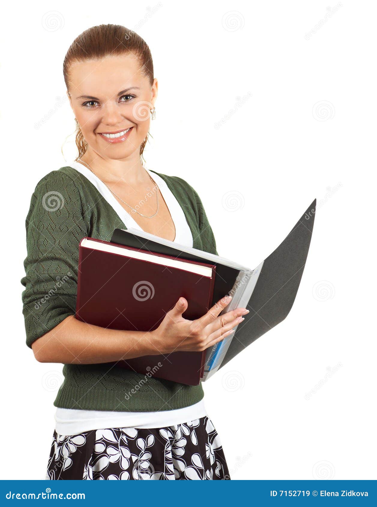 Girl the Student with the Open Book Stock Image - Image of wisdom, read ...