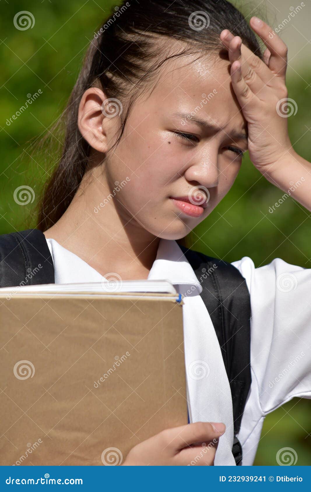 A Girl Student Under Stress Stock Image - Image of college, ptsd: 232939241