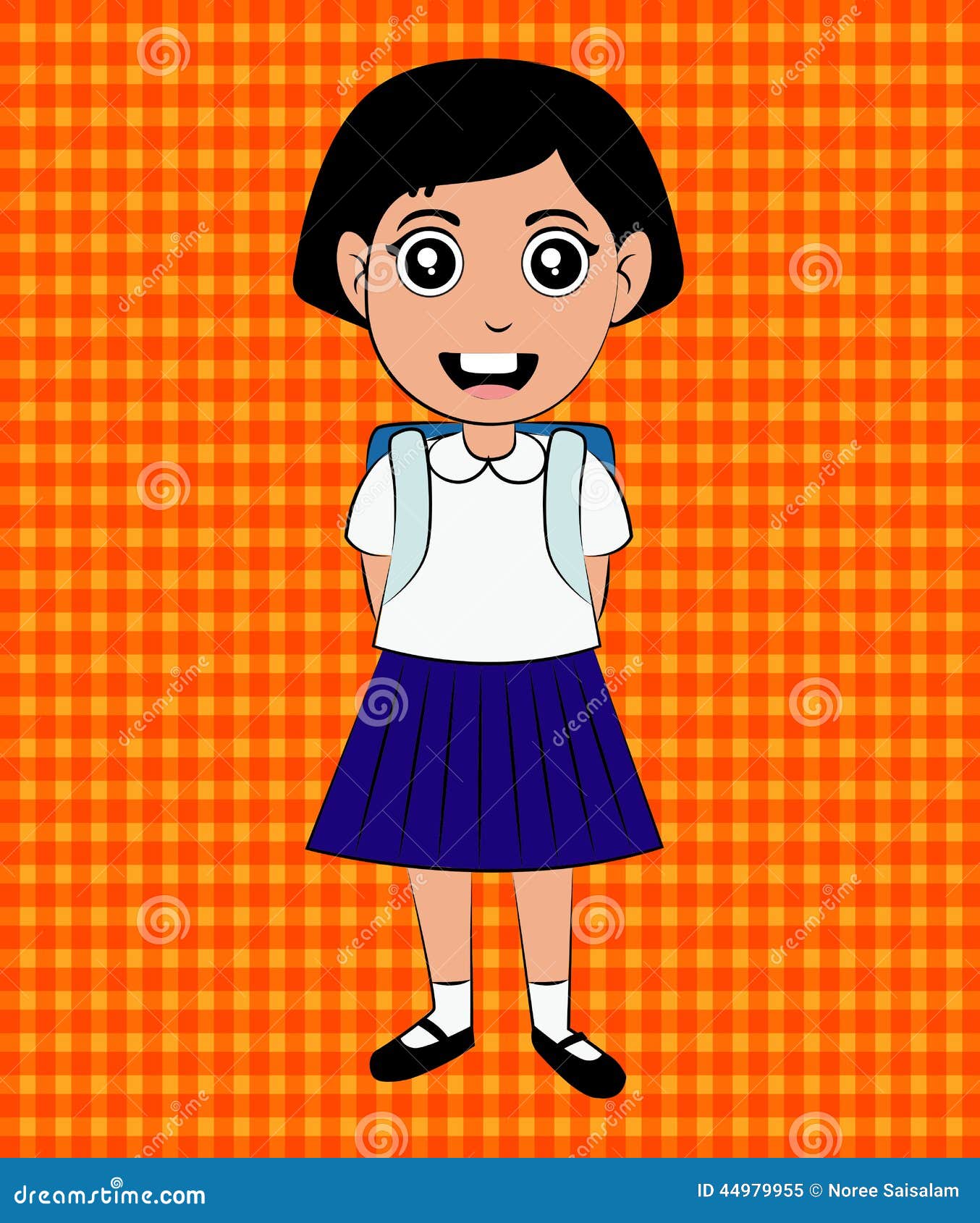 Girl Student Vector stock vector. Illustration of naughty - 44979955