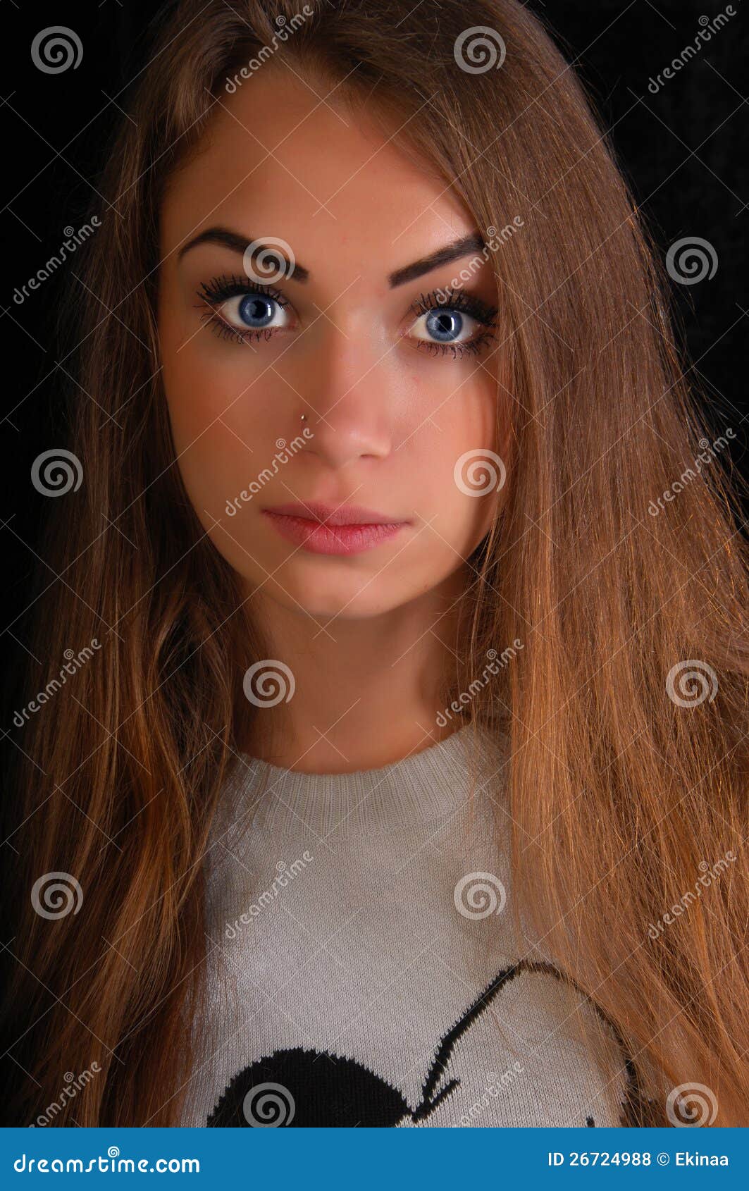 Girl in the studio stock photo. Image of cosmetics, model - 26724988