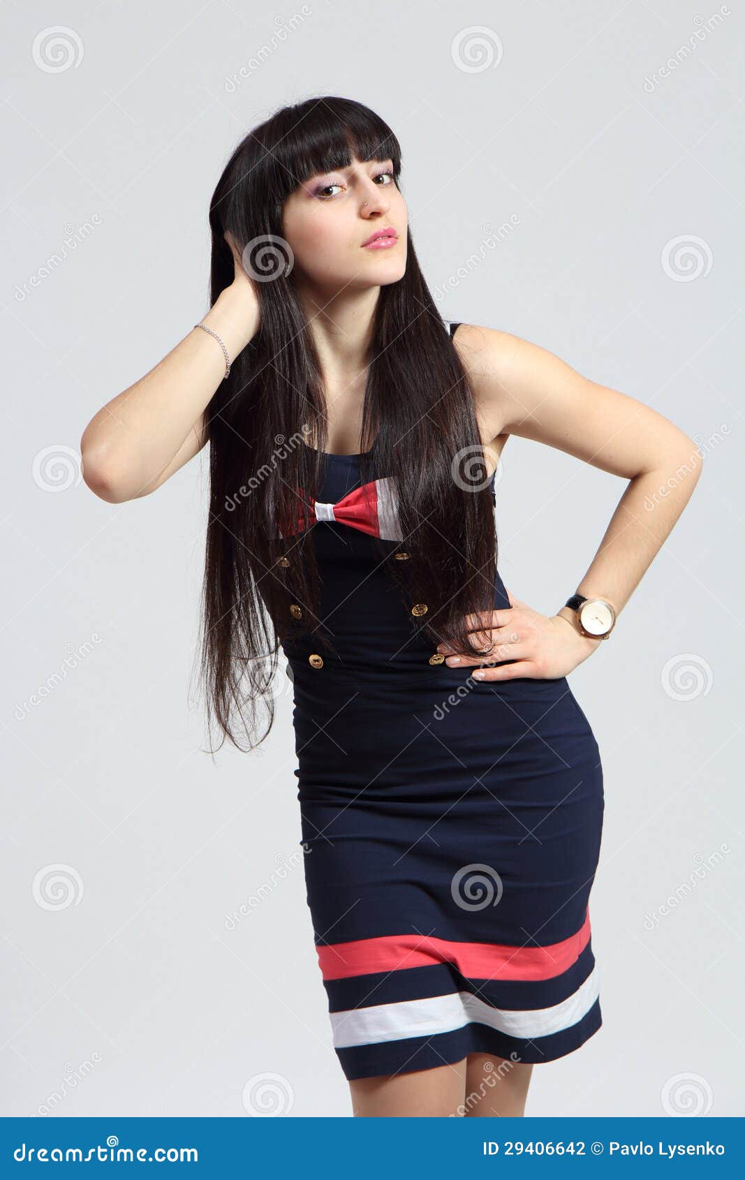 Girl in the studio stock photo. Image of casual, studio - 29406642