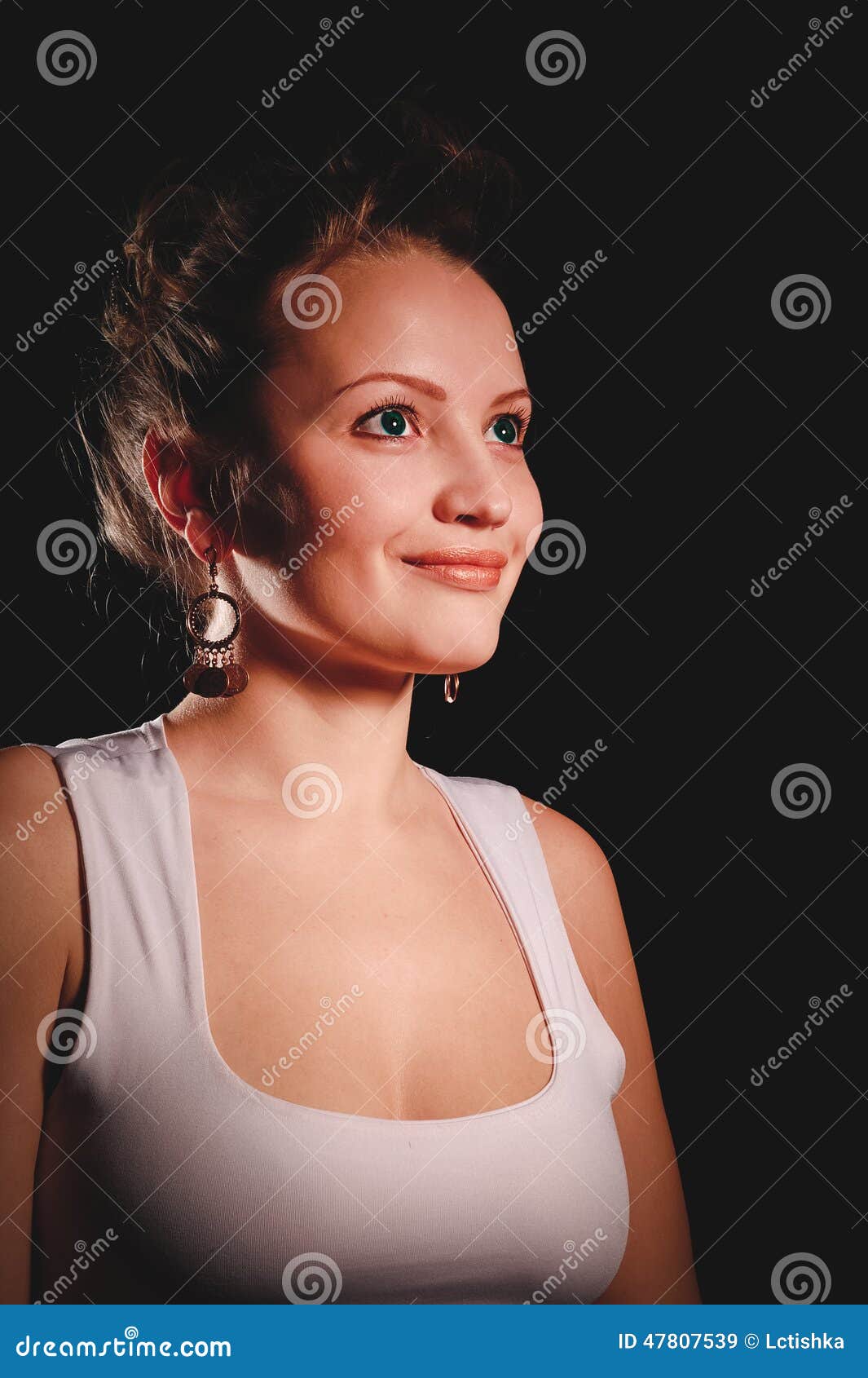 Girl in studio stock image. Image of portrait, style - 47807539