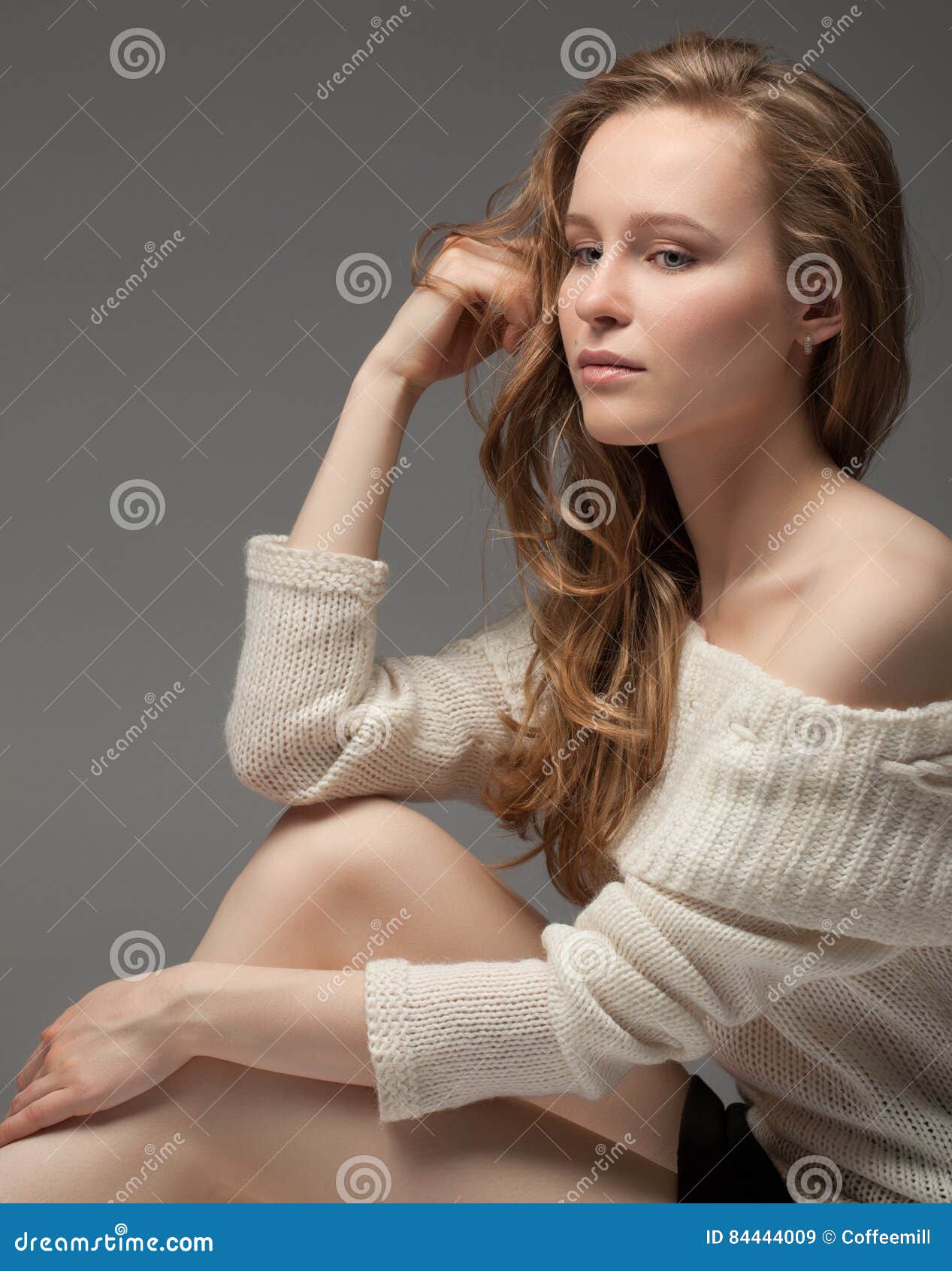 Girl in the studio stock image. Image of shine, caucasian - 84444009