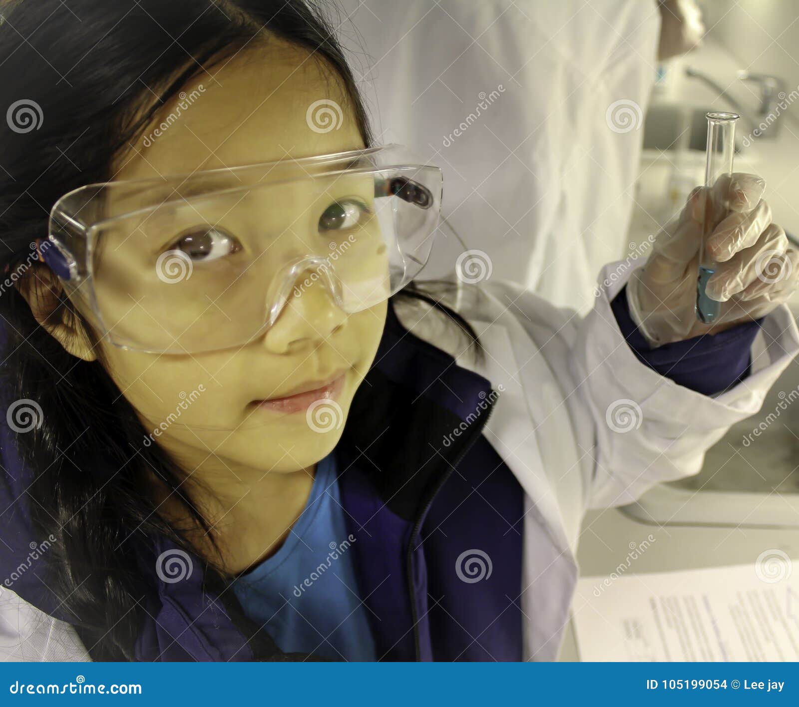 Girl Work in Laboratory Experiment Workshop Stock Photo - Image of girl ...