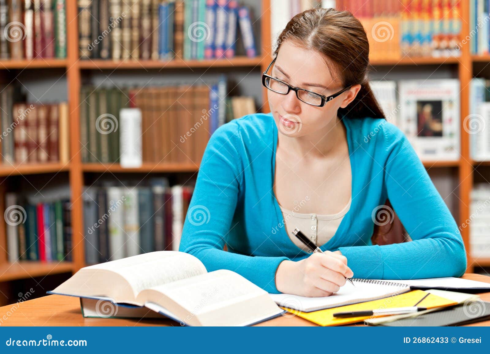 Girl Studying Stock Photos - Image: 26862433