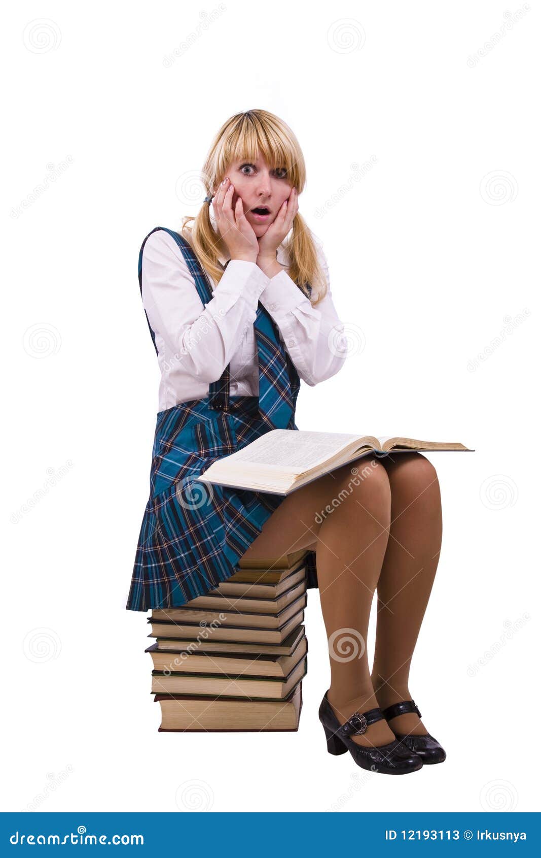Girl Studying Hard for Exams Stock Image - Image of screaming, learning ...